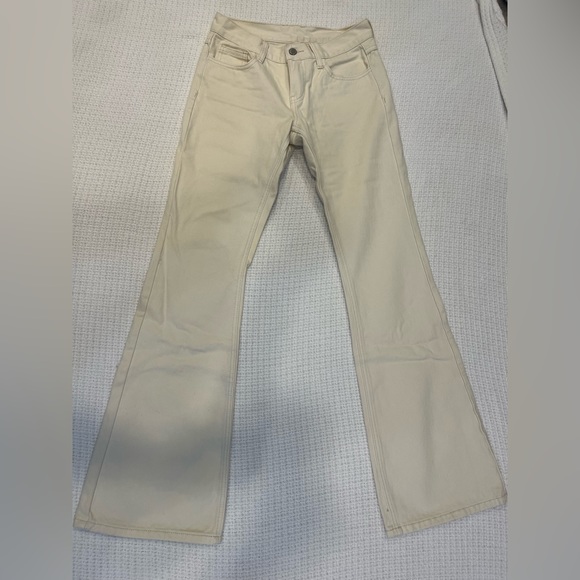 Brandy Melville | Jeans | Brandy Melville Cream Colored Flare Jeans Low ...